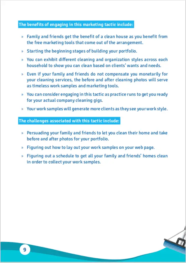 Sample Page - Cleaning Business Boss