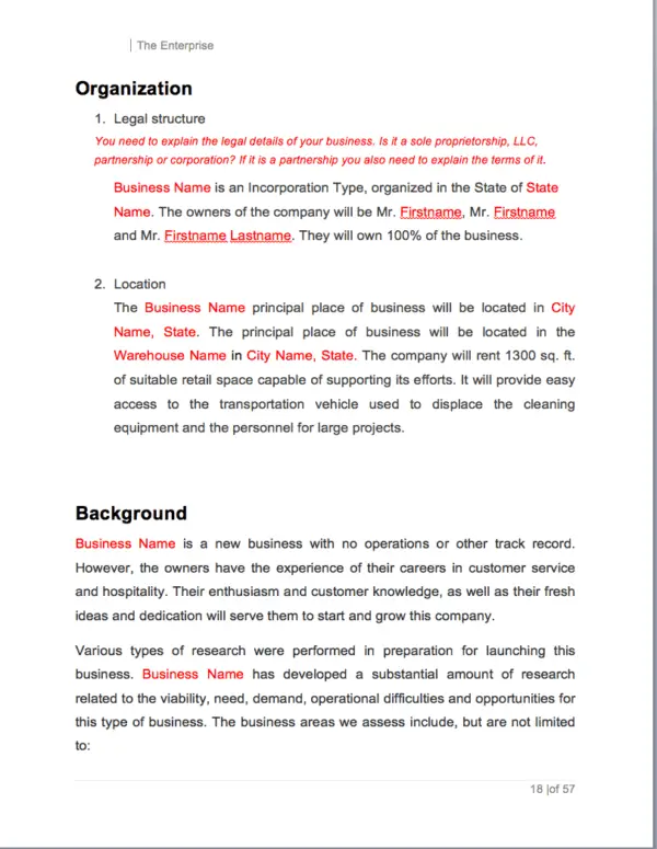 Sample Page - Cleaning Business Boss