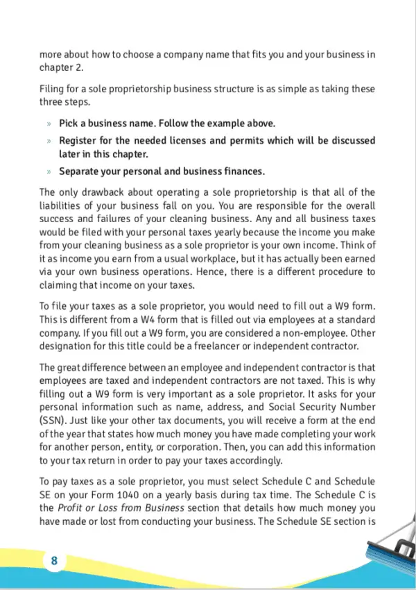 Sample Page - Cleaning Business Boss