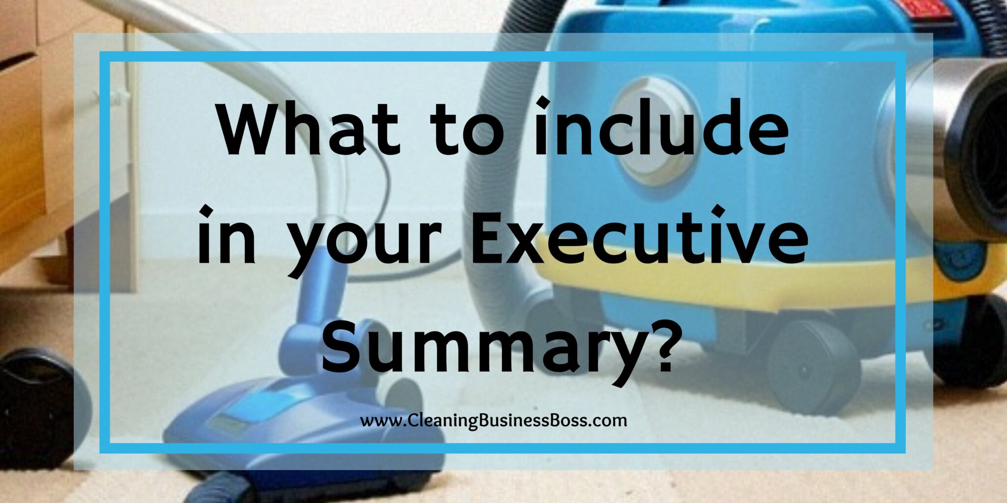 How to Write Your Cleaning Business Executive Summary? - Cleaning ...