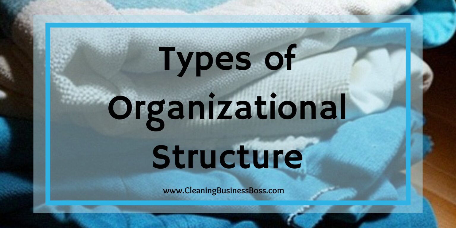 What Should Your Cleaning Business Organizational Structure Be ...
